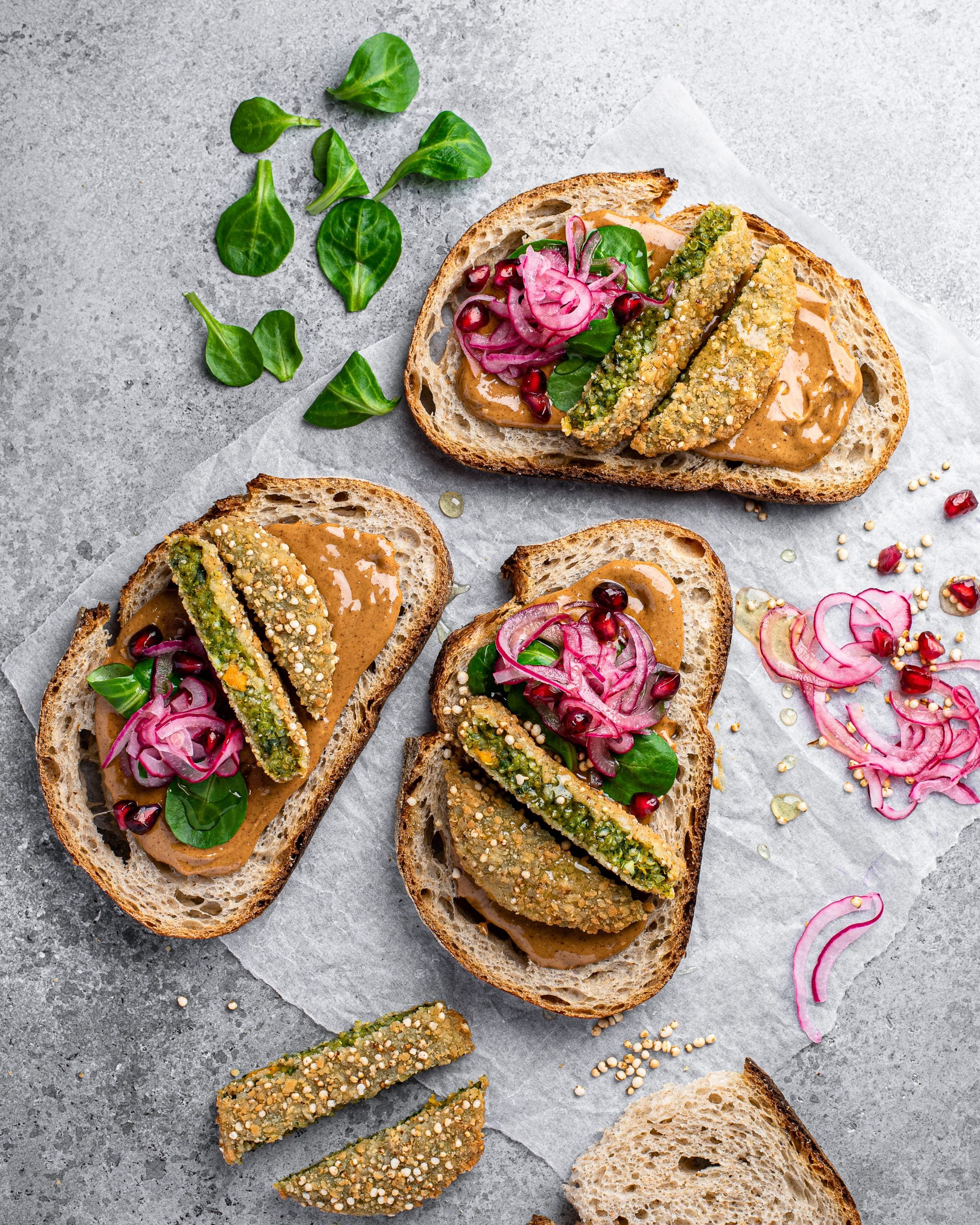 The Pumpkin & Spinach Satay Peanut Butter Toast | Strong Roots