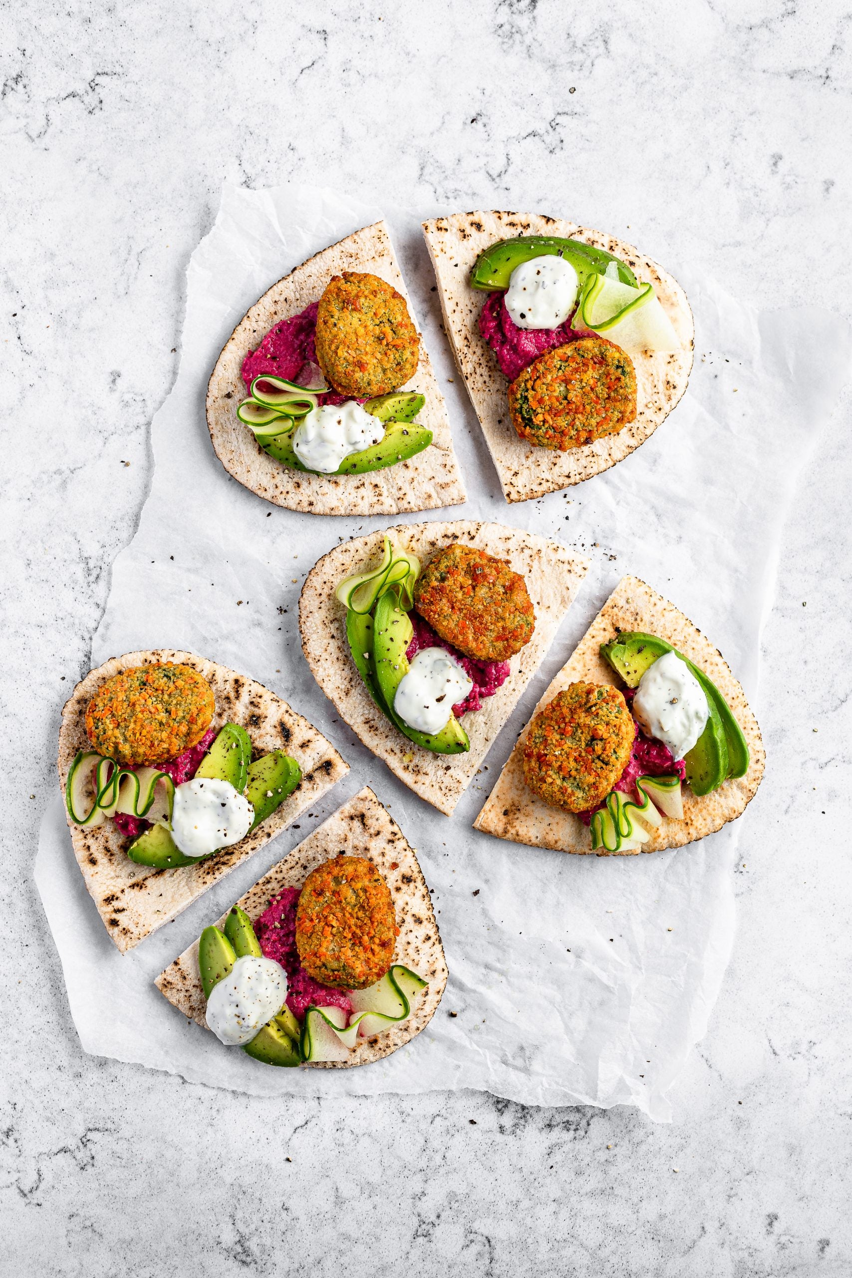 Spinach Bites Beet Hummus Pitas | Strong Roots